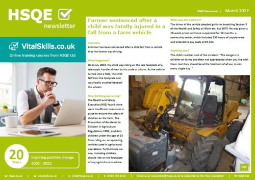 HSQE Newsletter March 2022 - HSQE